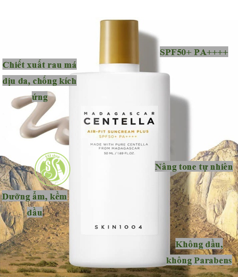 Kem chống nắng Skin1004 Madagascar Centella Air-fit Suncream SPF50+ PA ...